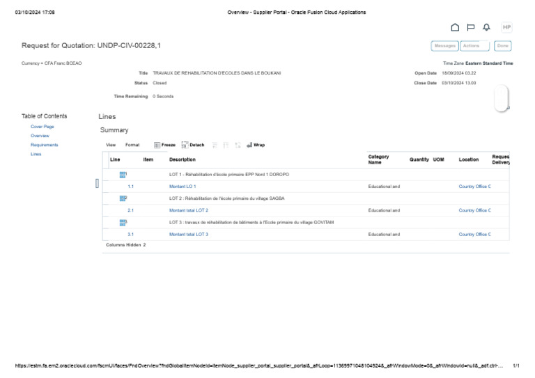 Overview - Supplier Portal - Oracle Fusion Cloud Applications | PDF
