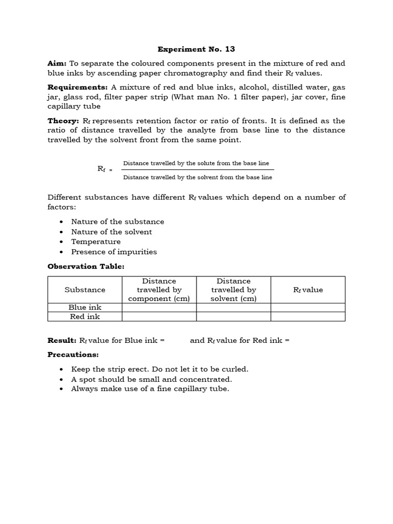 Experiment No. 13 | PDF