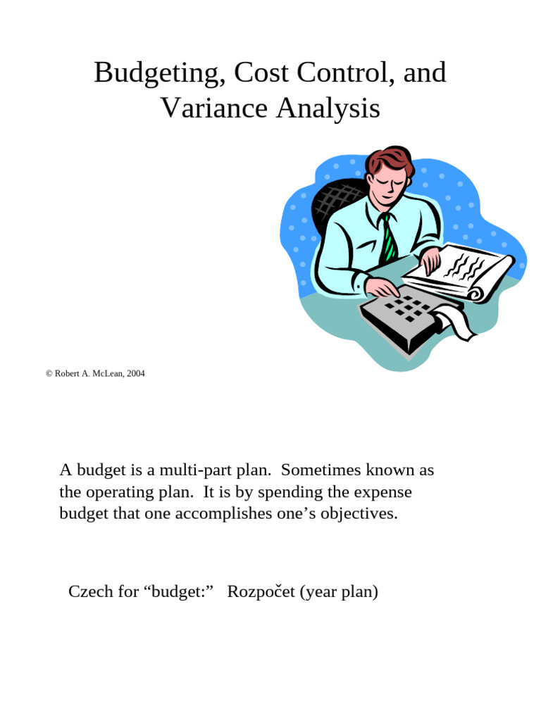 Budgeting, Cost Control & Variance Analysis | PDF | Budget | Cost ...