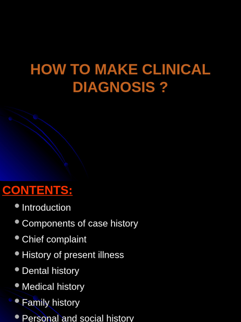 Diagnosis and Treatment Planning | PDF | Periodontology | Dentistry