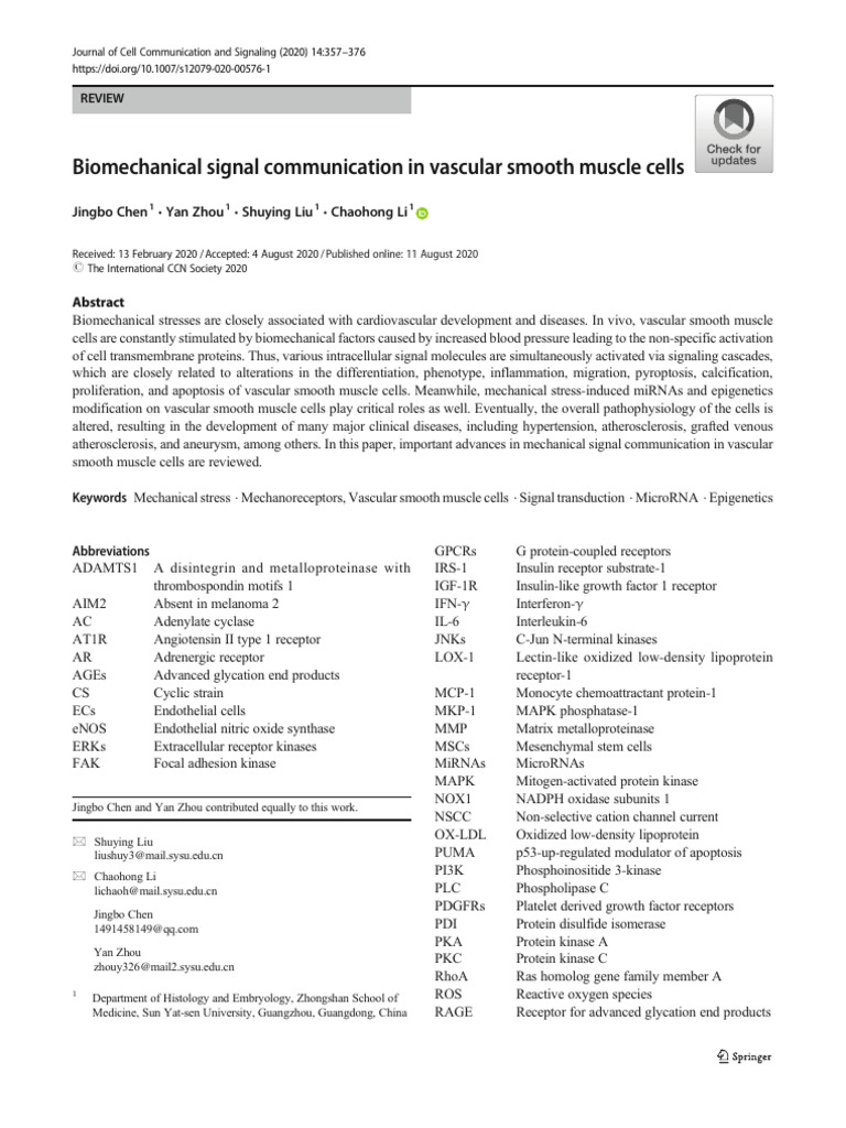 Journal of Cell Communication and Signaling - 2020 - Chen ...