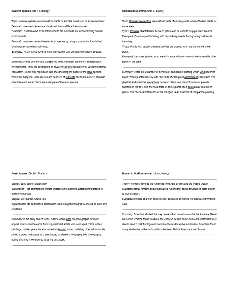 영어 학습 자료2 | PDF | Invasive Species | Plants