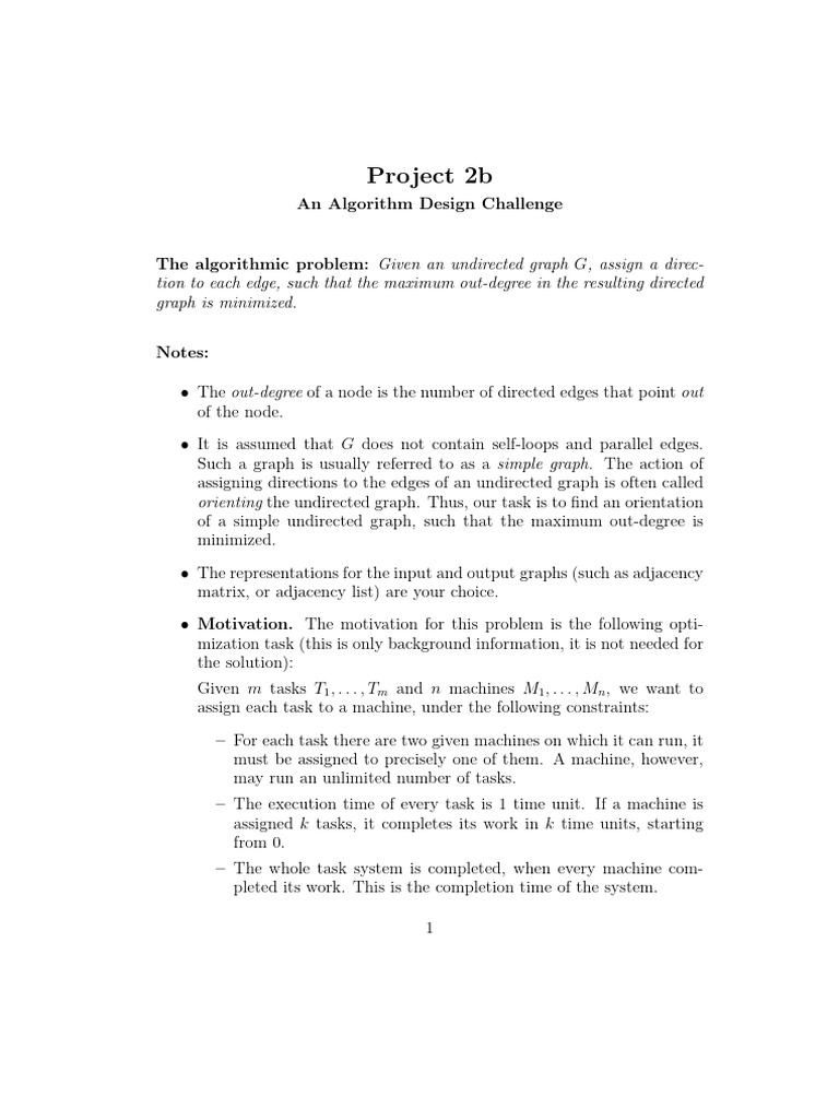 PROJECT2b | PDF | Algorithms | Vertex (Graph Theory)