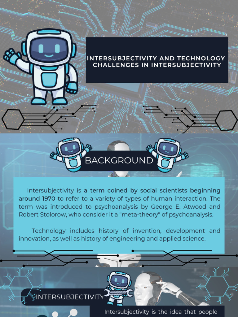 Intersubjectivity in Technology | PDF | Perception | Reality