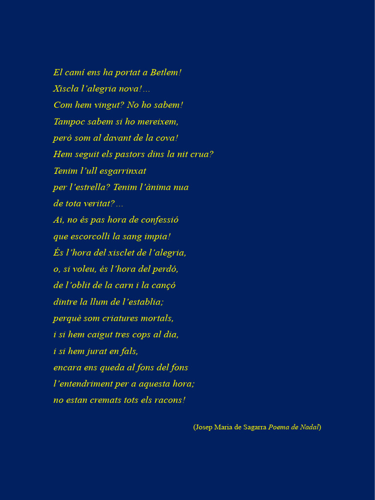 Sagarra-Poema de Nadal | PDF