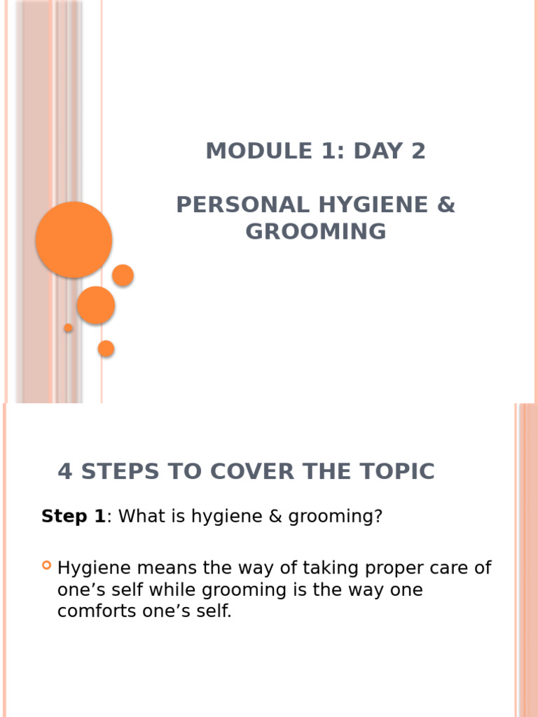 Personal Hygiene & Grooming | PDF