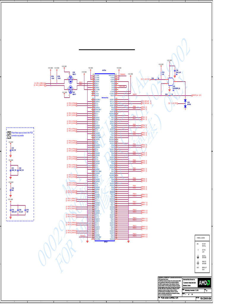 AMD PCIe Edge Connector Schematic | PDF | Law Of Obligations | Computer ...