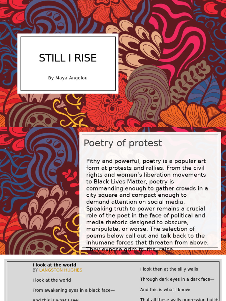 Still-I-rise Analysis | PDF | Poetry