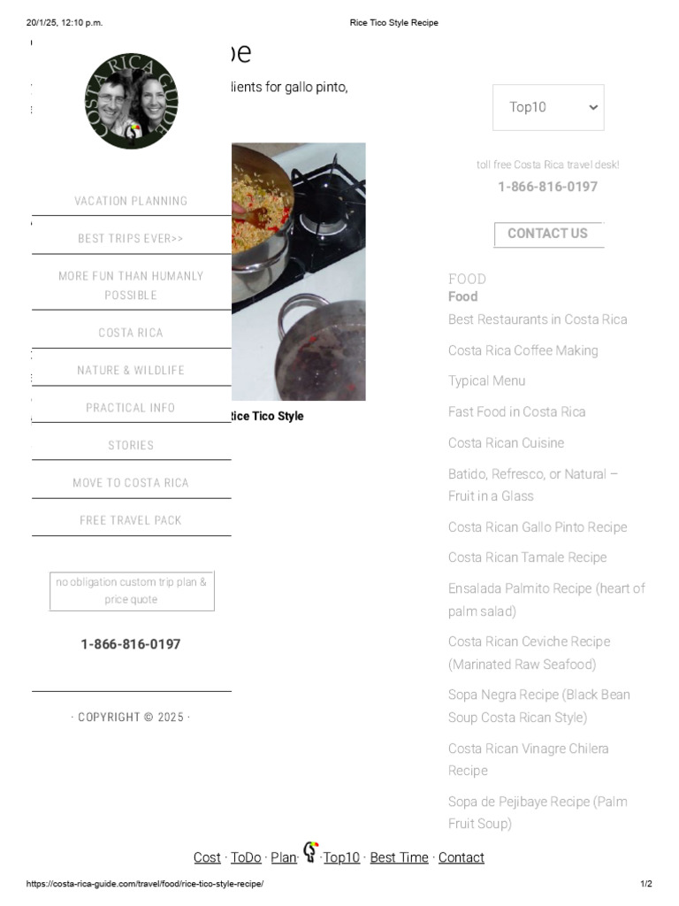 Tico Style Rice Recipe Guide | PDF | Cuisine | Foods
