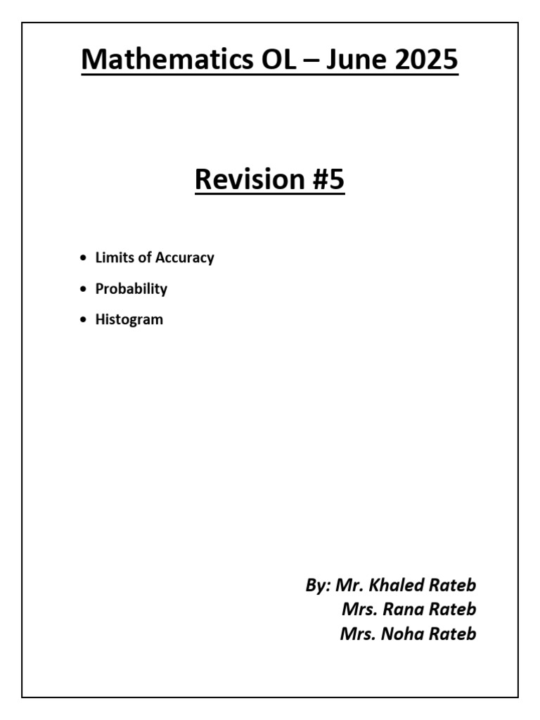 OL Revision - 5 | PDF