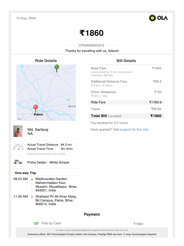 CRN8596803916 | PDF | Invoice | Payments