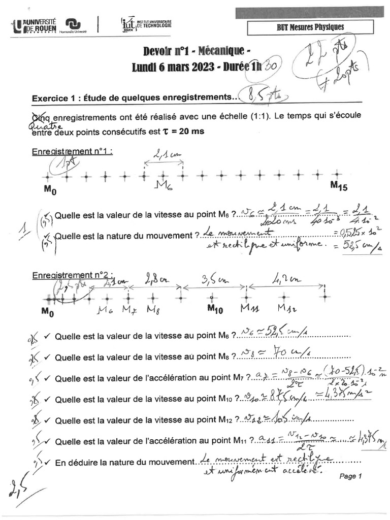 Correction DS1 Mécanique MP 2023 | PDF