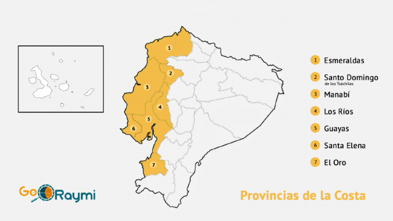 Mapa Provincias de La Costa | PDF