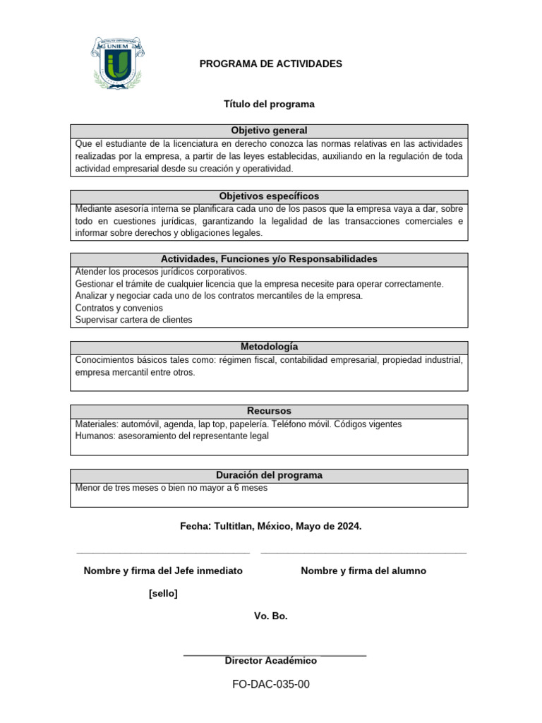 Programa Jurídico para Estudiantes | PDF | Business | Contabilidad