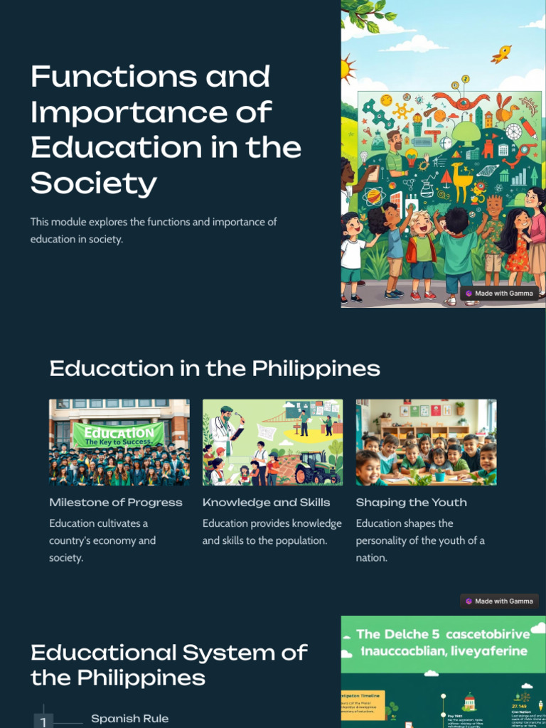 Functions and Importance of Education in The Society | PDF