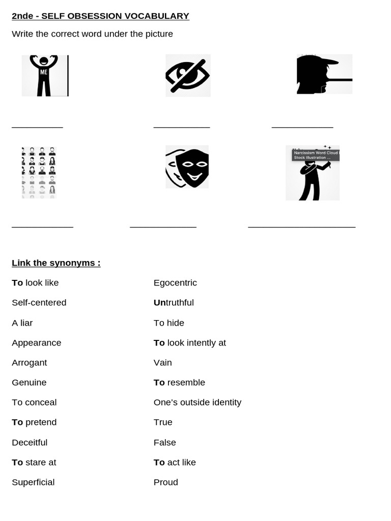2nde - Self Obsession-Voc - Fiche Eleve | PDF