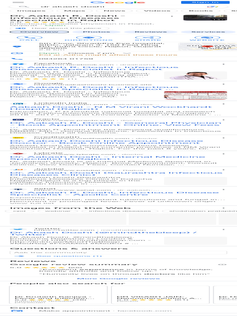 DR Akash Doshi - Google Search | PDF | Physician | Causes Of Death