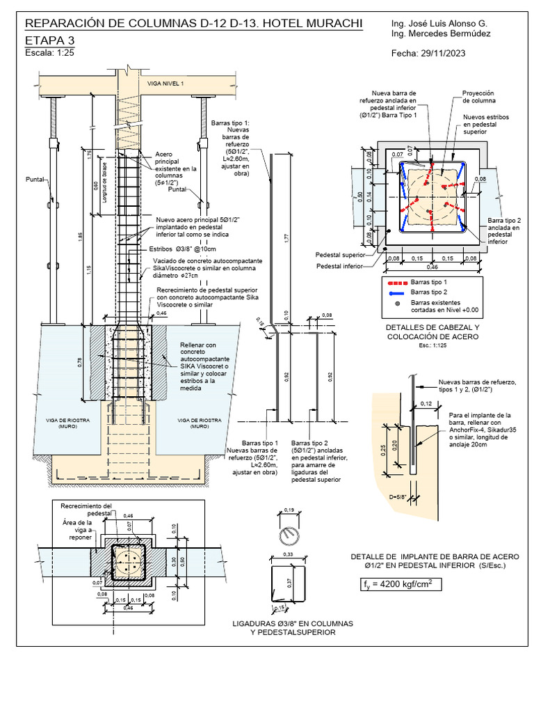 Reparación de Columnas en Hotel Murachi | PDF