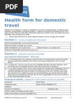 Medical Declaration Form | PDF | Health Care