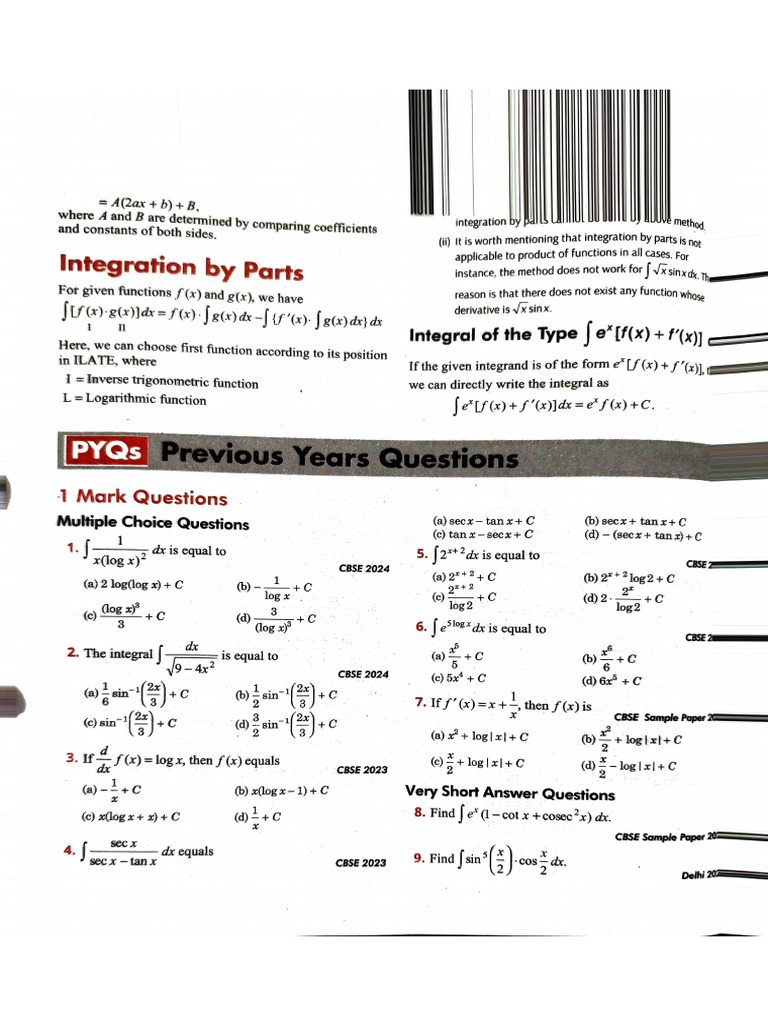Integration Practice Problems | PDF