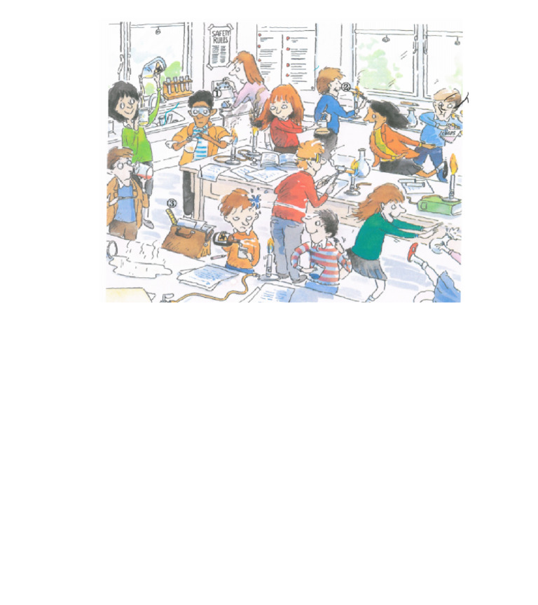 7W - unsafe lab practices answers | PDF