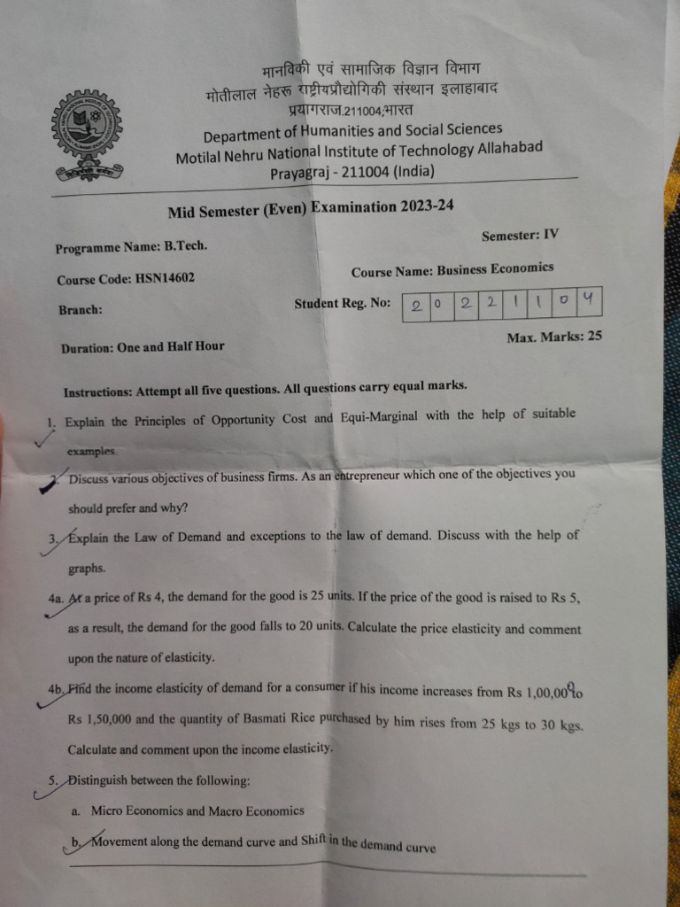 midsem papers 4th sem (2) | PDF