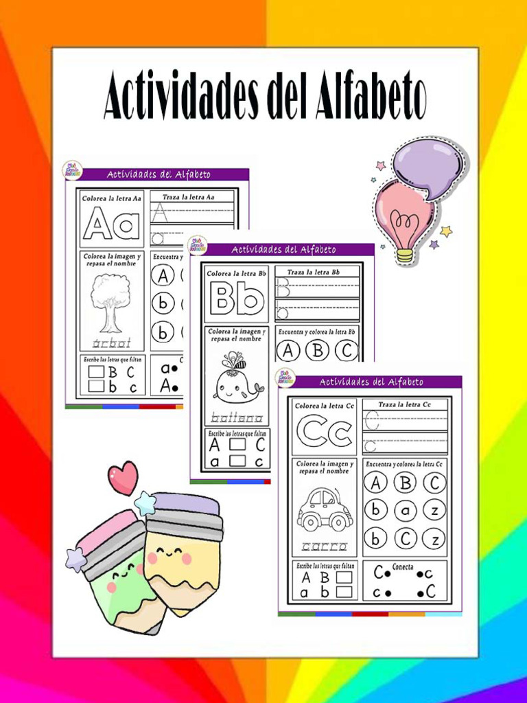 Ejercicios Del Alfabeto en Español Para Niños Extranjeros | PDF