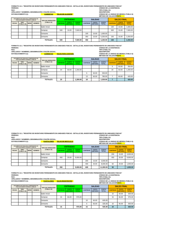 Formato Inventarios-2 | PDF
