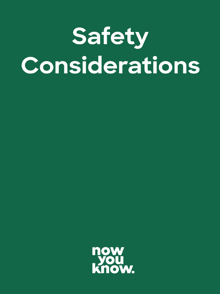 Safety Considerations | PDF | Adverse Effect | Medicine
