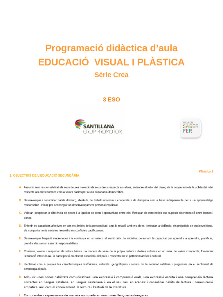 PDA Plastica 3 ESO | PDF