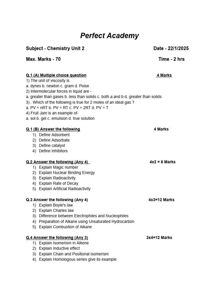 Class 11 Unit 2 | PDF