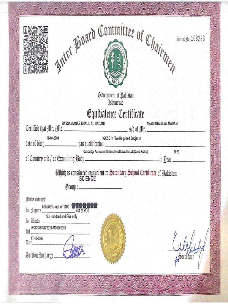 Matric (Equivalency Certificate) | PDF
