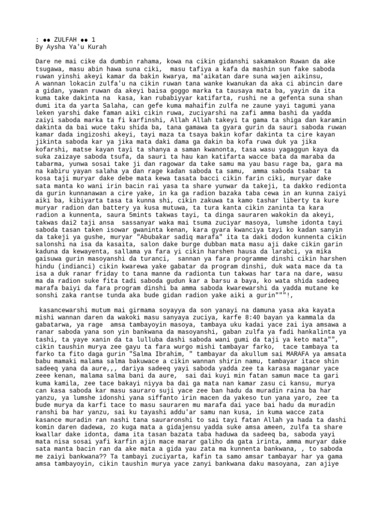 ZULFA Complete | PDF