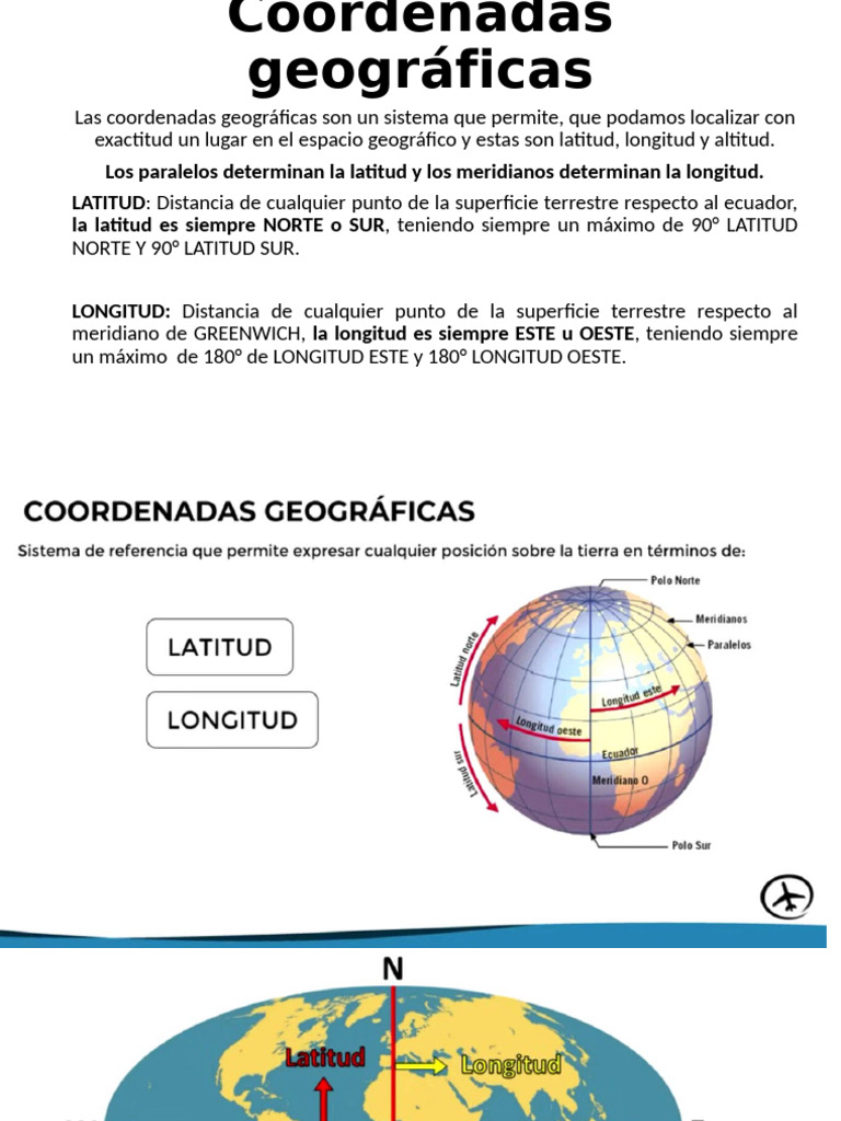 Coordenadas Geográficas: Latitud y Longitud | PDF