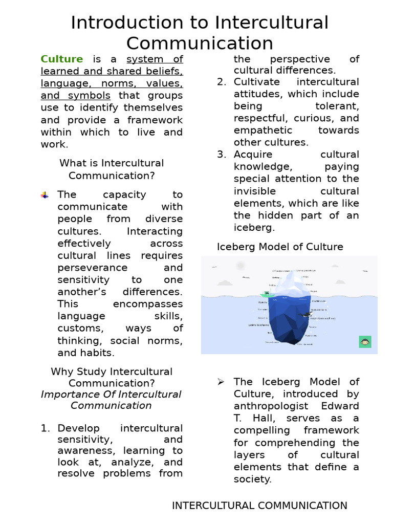 Lesson 1 Intercultural Communication Digital Notes | PDF ...