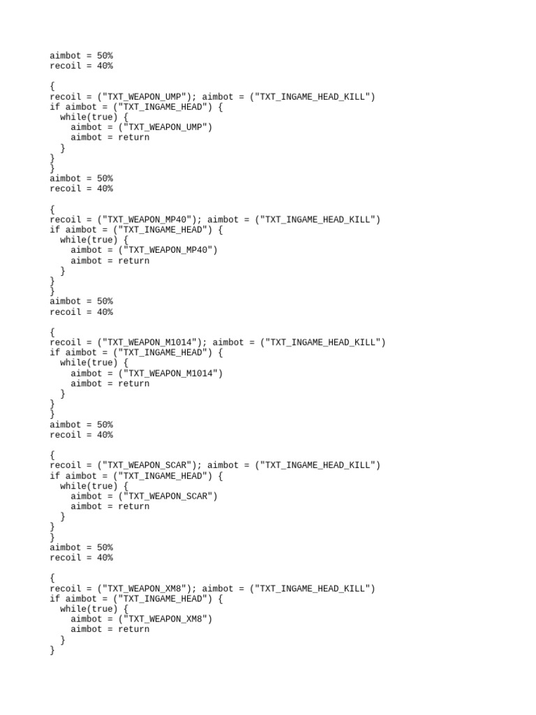 L4D2 Aimbot and Recoil Settings Guide | PDF