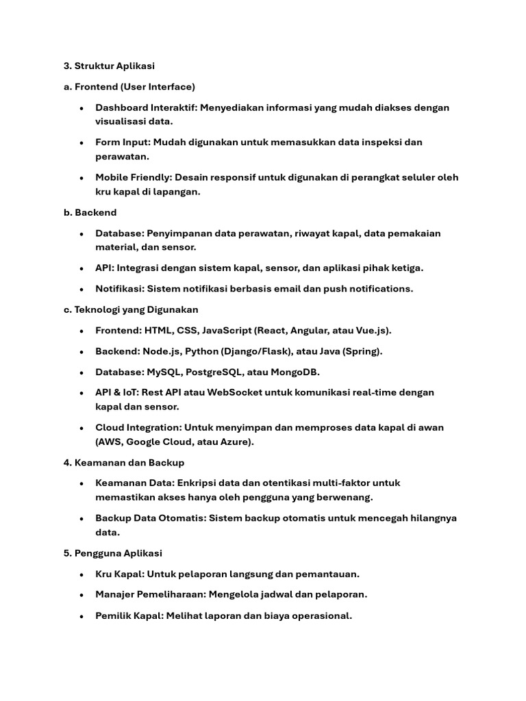 Struktur Aplikasi PSS | PDF