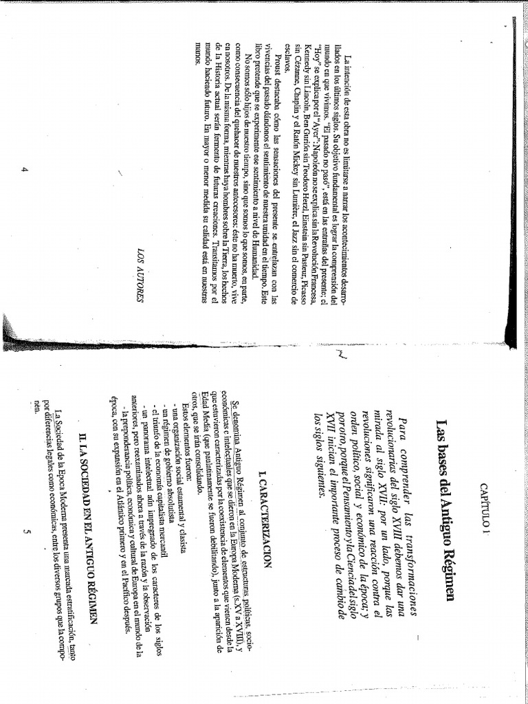 Bases Del Antiguo Régimen $60 | PDF