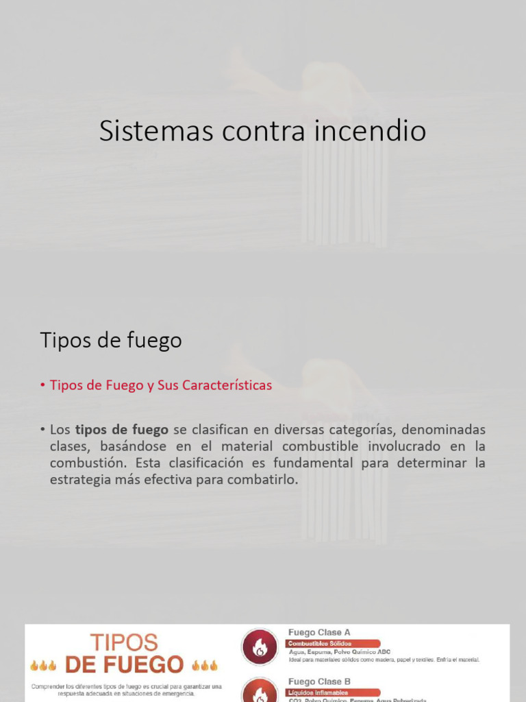 Clasificación y Control de Incendios | PDF | Incendios | Materiales