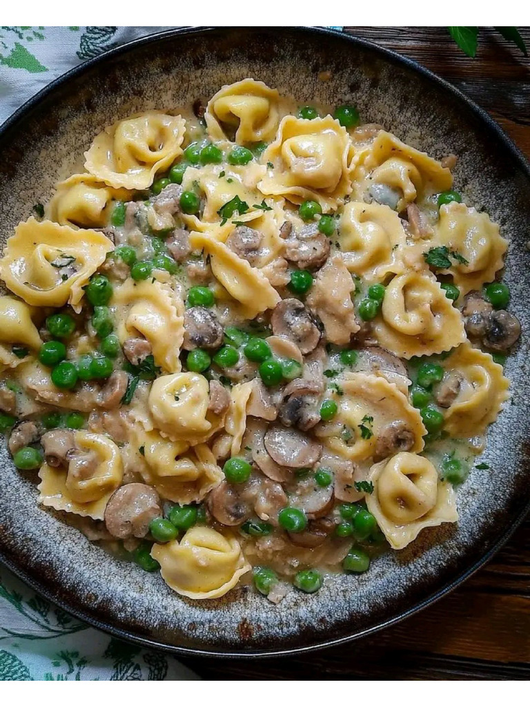 Ricetta Tortellini Cremosi Alla Boscaiola | PDF