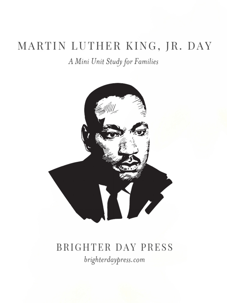 MLK Day Mini Unit by Brighter Day Press | PDF | Martin Luther King Jr ...