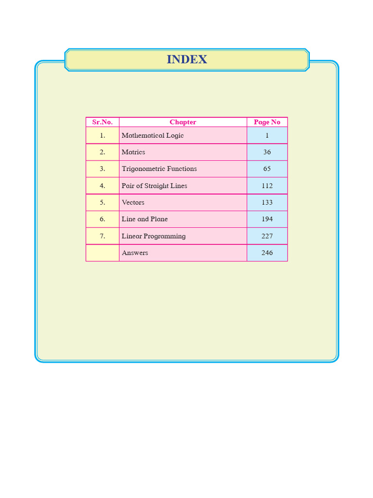 Maths Part 1 | PDF