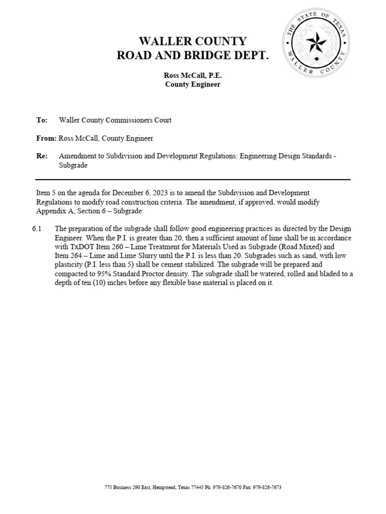 Section 6 - Subgrade - 12-06-2023 | PDF