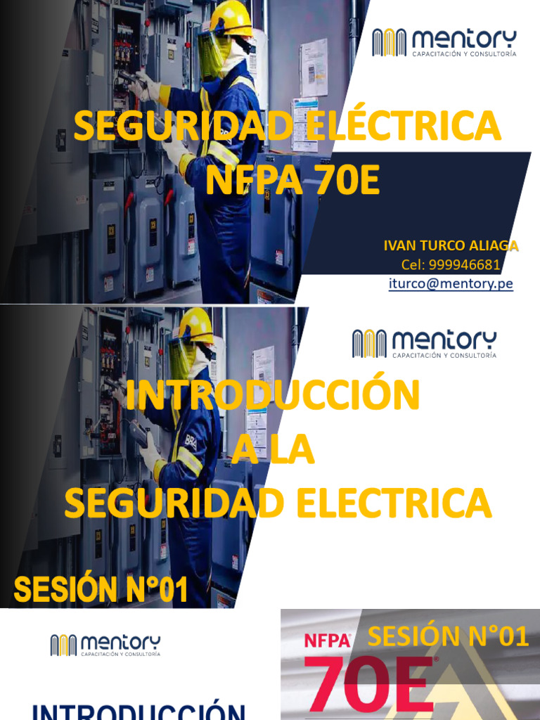 Seguridad Eléctrica Nfpa 70E: Ivan Turco Aliaga | PDF | Resistencia ...