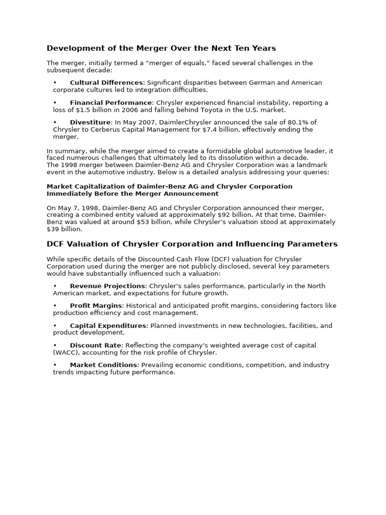 Diamler Chrysler | PDF