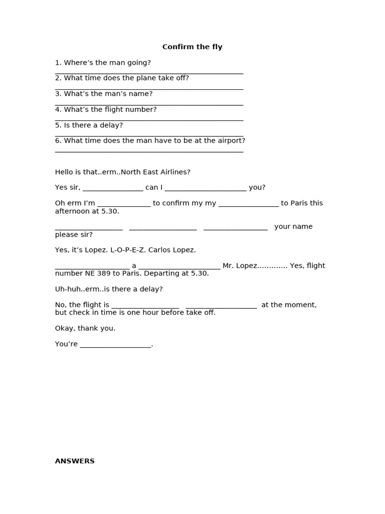 Confirm the fly | PDF