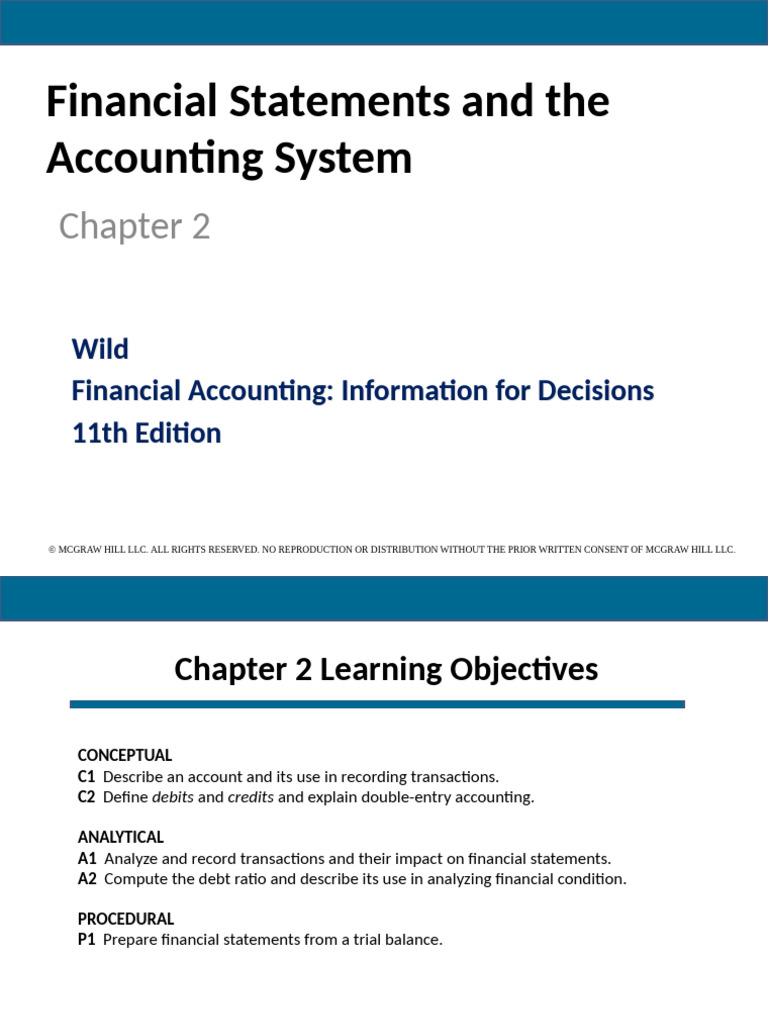 Wild Fa 11e Ch02 Ppt | PDF | Debits And Credits | Equity (Finance)