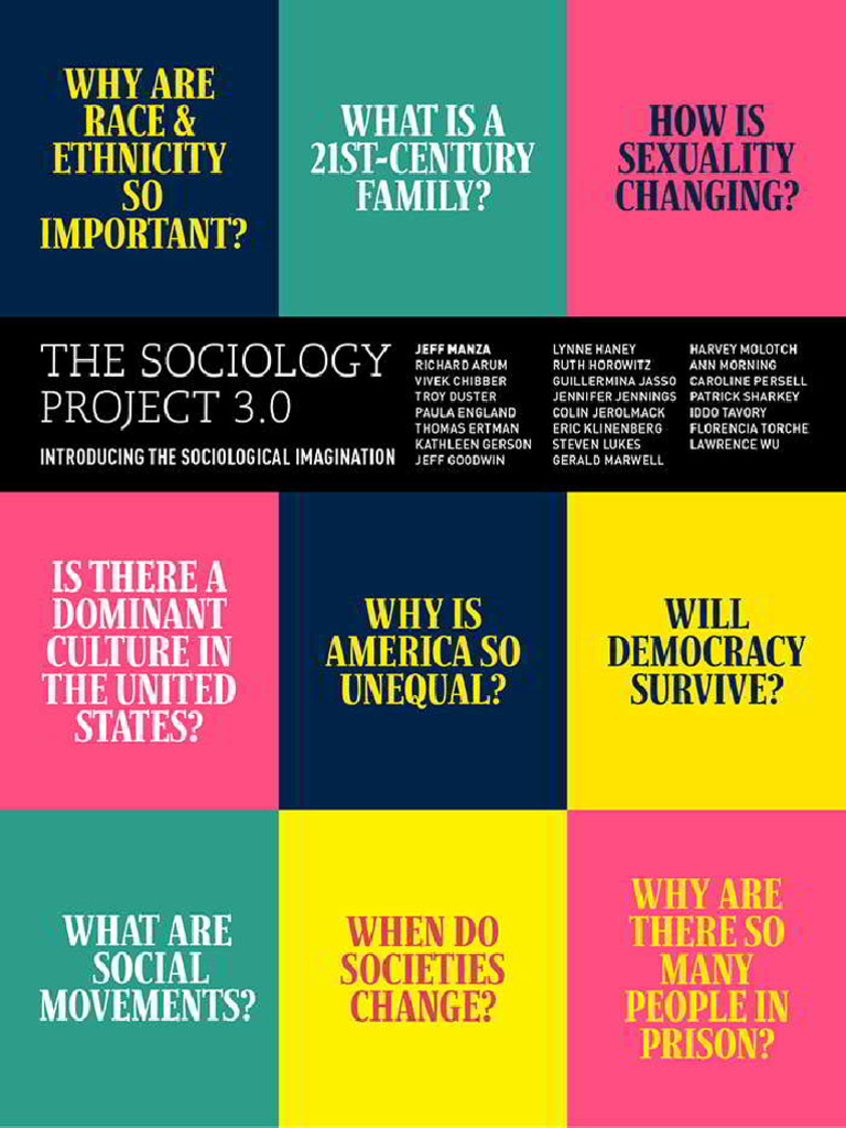 The Sociology Project 3 - 0 Introducing The Sociological - Jeff Manza ...