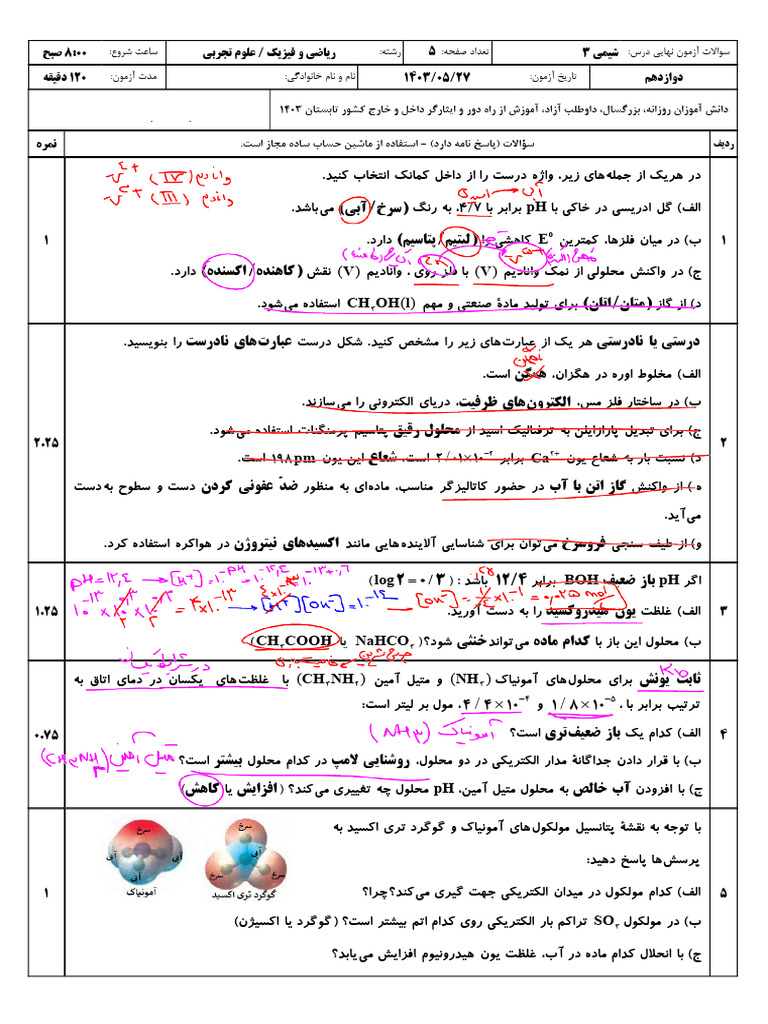 Shahrivar 1403 Shimi 3 | PDF