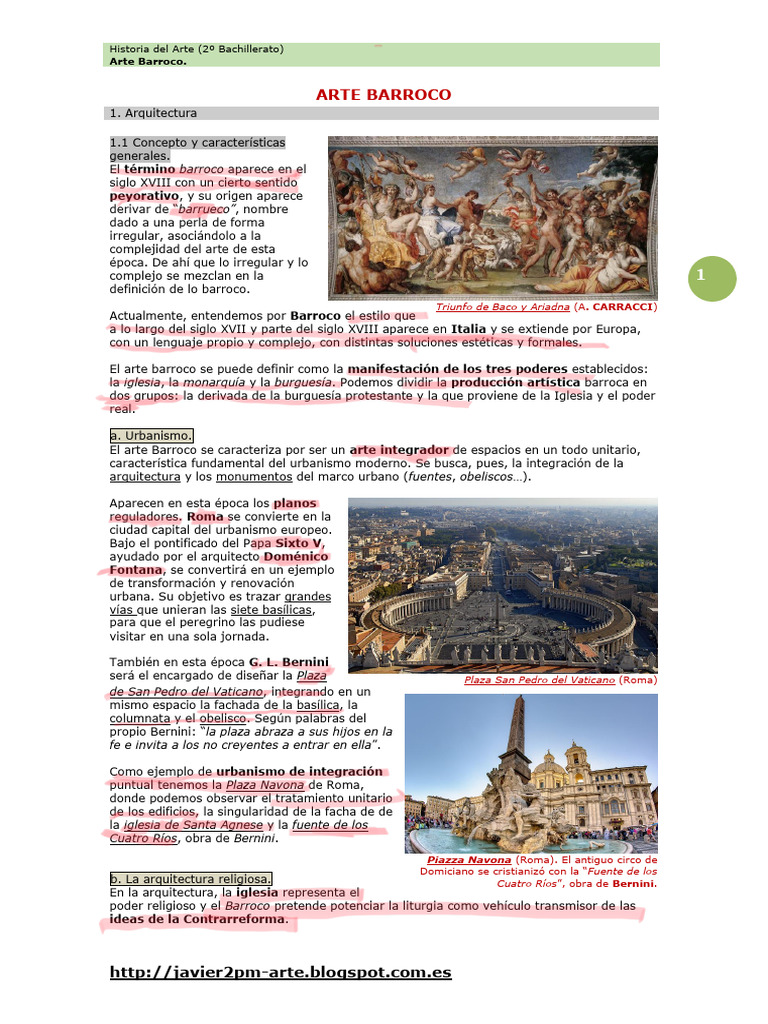 Origen y características del arte barroco | PDF | Barroco | Pinturas